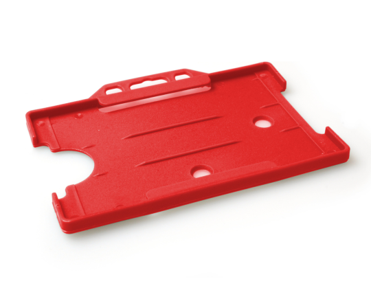 Card Holder - Red open faced rigid card holders-Landscape-Packs of 100 ...